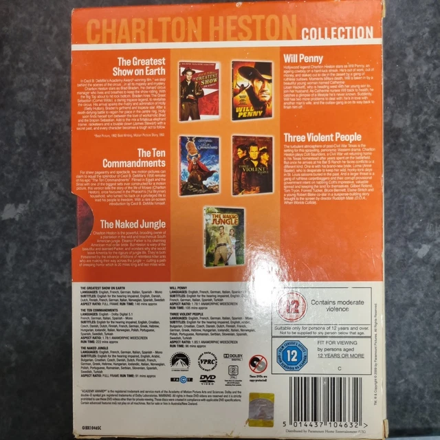 CHARLTON HESTON COLLECTION (The Greatest Show On Earth/The Ten ...