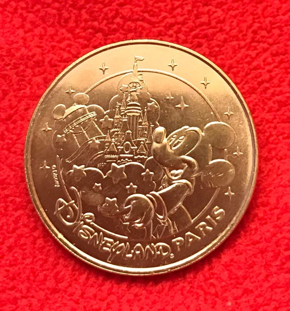 DISNEYLAND PARIS MICKEY Mouse, Castle Studio Resort Gold Coin Medallion ...