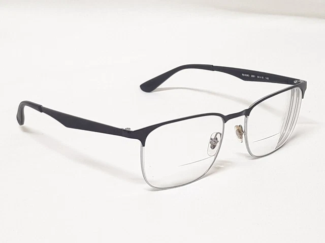 RAY-BAN RB6363 2861 Eyeglasses RB 6363 Glasses Black Silver Square ...
