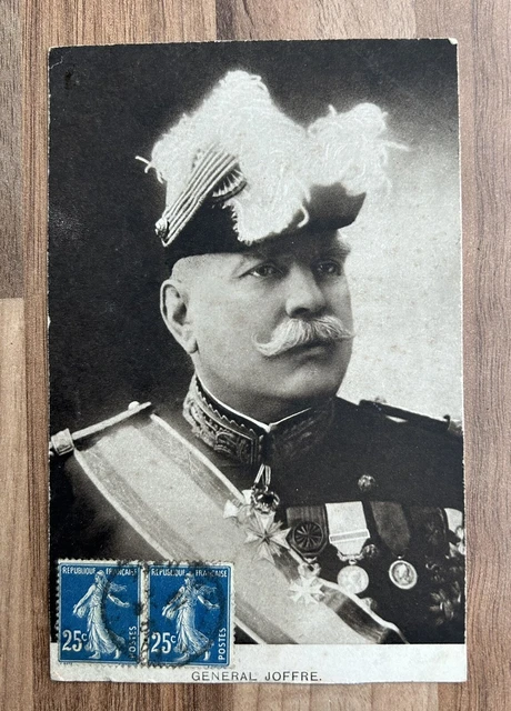 WW1 MILITARY POSTCARD. General Joffre. The French Commander In Chief 🇫🇷 ...