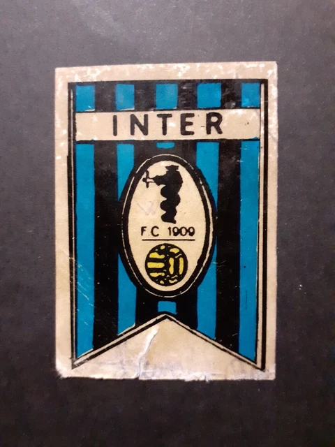 FIGURINA SCUDETTO INTER ANNI 60 ed. NON IDENTIFICATO RARO DA RECUPERO ...
