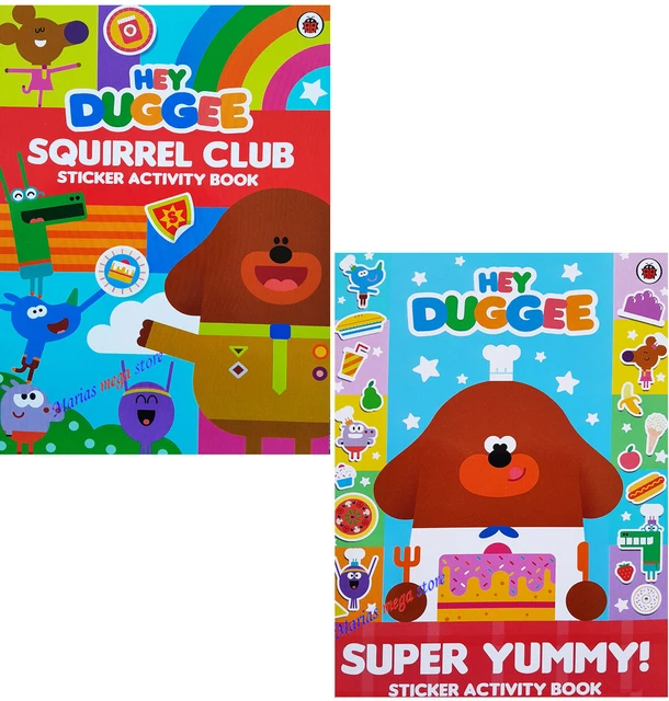 A4 HEY DUGGEE Sticker Activity Books Book - Super Yummy - Squirrel Club ...