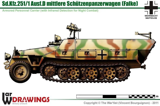 1/72 WW2 GERMAN Sd.Kfz 251/20 Falke (Falcon) with IR. 2000 models on ...