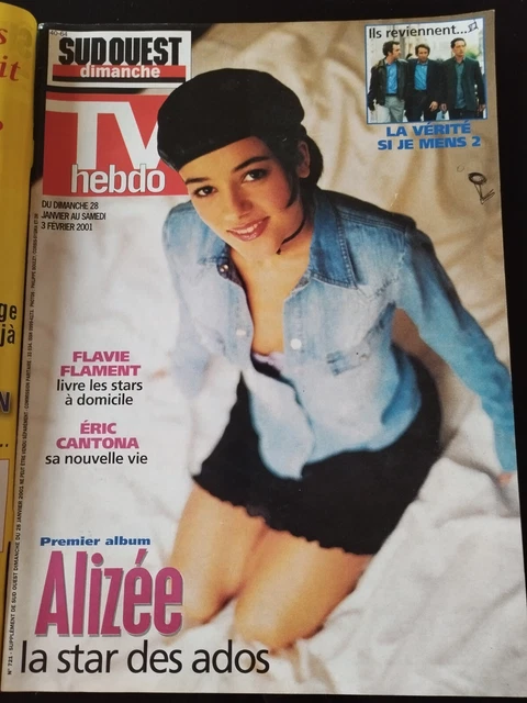 TV HEBDO OF 28/01/2001; Alizée / Eric Cantona / Flavie Flament £5.15 - PicClick UK