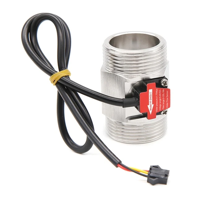 WATER- FLOW SENSOR-SWITCH Hall Effect Liquid Switch Flowmeter Meter Water Heater £17.60 ...