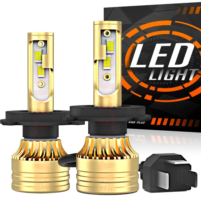 9003 H4 LED Headlight Bulbs Kit High-Low Beam Super Bright 100W 6000K Cool White $38.71 ...