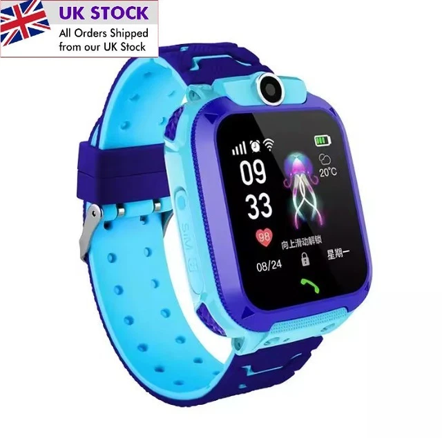 KIDS SMART WATCH Camera GPS Tracker SOS Call Phone Watches For Boys ...