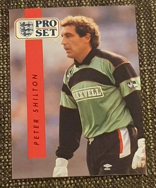 1990 PRO-SET EPL Peter Shilton Trading Card - Derby County - Goalkeeper ...