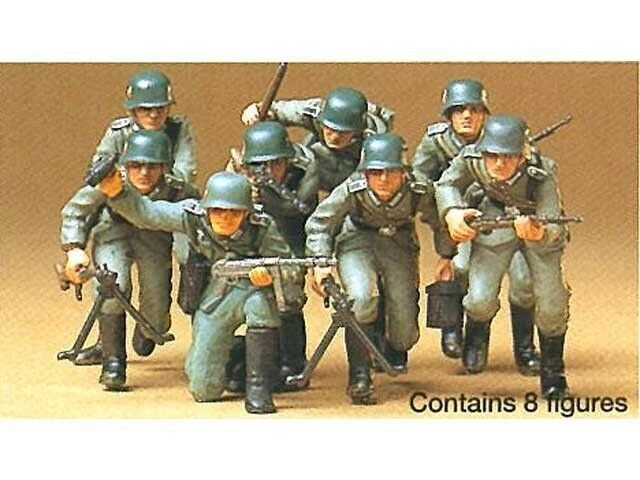 TAMIYA 1/35 MILITARY Miniature German Army Infantry assault set from ...