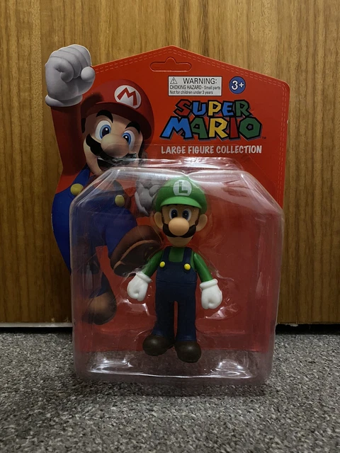 SUPER MARIO LARGE Figure Collection - Luigi 5” Figure NEW SEALED 2013 £ ...