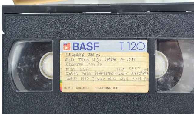 1985 VHS RECORDED from TV: Miss USA, Teen USA, Miss Tennessee, Jr Miss ...
