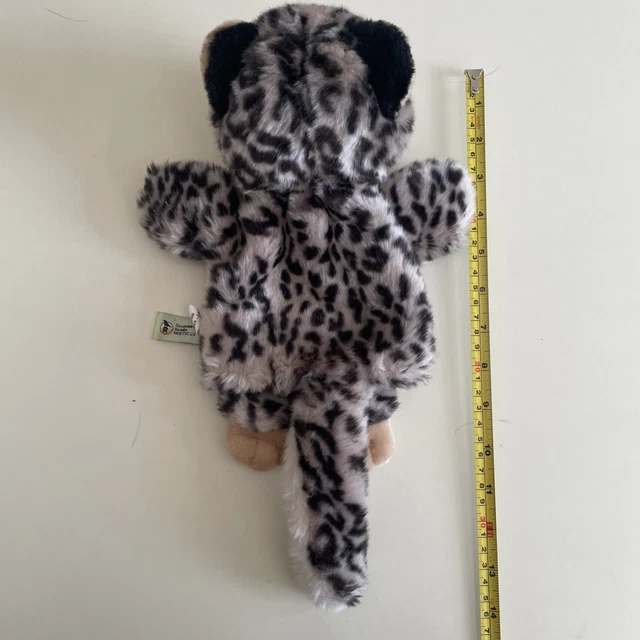 RAVENSDEN SNOW LEOPARD Hand Puppet Plush Toy 10-inch Soft Toy Stuffed ...