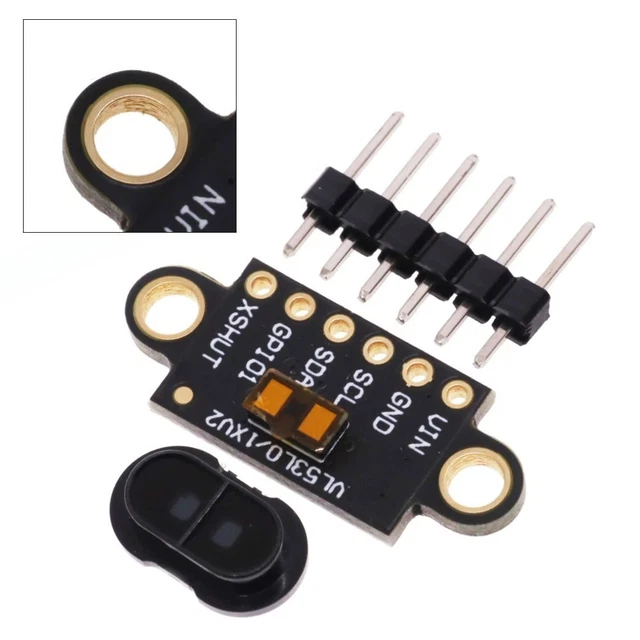 VL53L1X V2 TOF Distance Sensor Module 4 Meters Range with I2C Interface ...