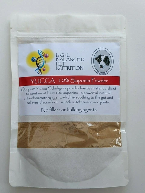 YUCCA POWDER 200G pure Dog and Cat joint ligament gut and soft tissue ...