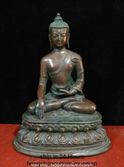10& OLD CHINESE Buddhism Copper Sit Shakyamuni Amitabha Buddha Sculpture £235.00 - PicClick UK