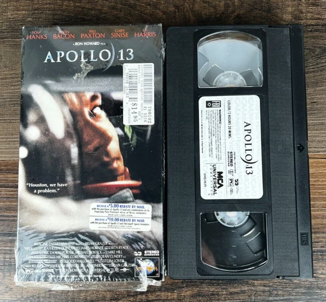 APOLLO 13 VHS 1995 Universal Tom Hanks Kevin Bacon Bill Paxton Ron ...