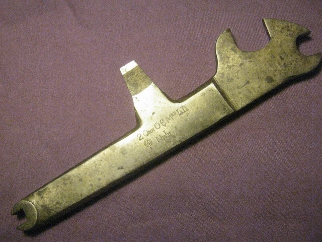 RARE WW2 WWII US Navy N 1941 Sight Spanner Wrench For 20MM Gun OE MKS I ...