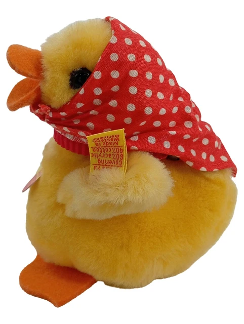 STEIFF COSY MOVI Canard Peluche Foulard Bouton Oreille 12cm EUR 11,95 ...