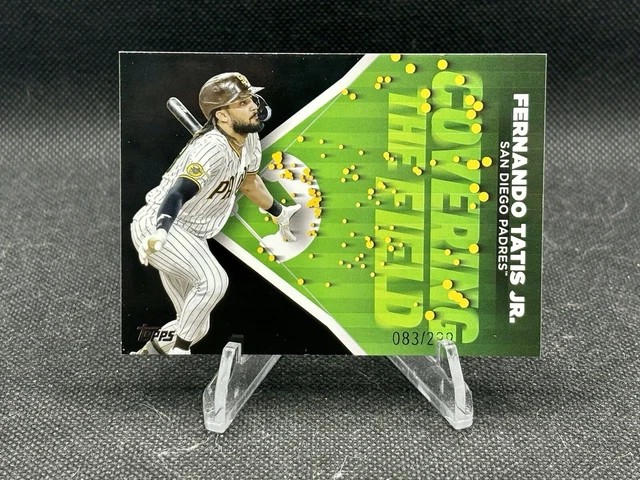 PADRES SD FERNANDO Tatis Jr. 2024 Topps Series 2 couvrant le champ noir ...