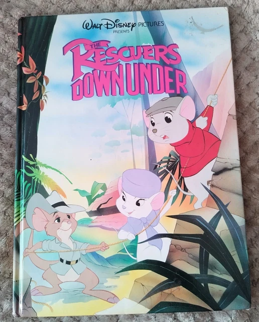 1990 DISNEY'S THE RESCUERS DOWN UNDER BOOK, Disney Classic Series, HC ...