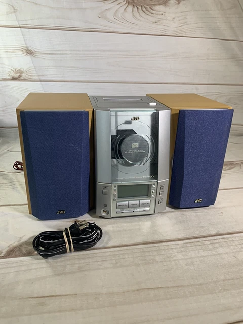 JVC FS-V30 VERTICAL Cd/Tape Player Combo Unit W/Speakers Tested ...
