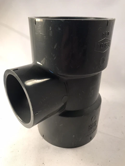 3& X 3& x 2" Eslon PVC Schedule 80 Reducing Tee $29.00 - PicClick