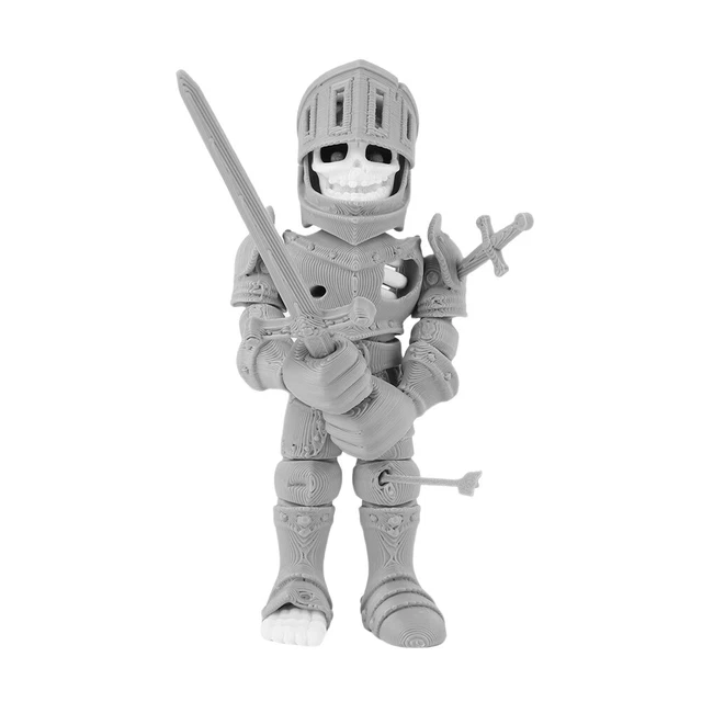 3D PRINTED SKELETON Knight Creative Articulated Skeleton Knight Action ...