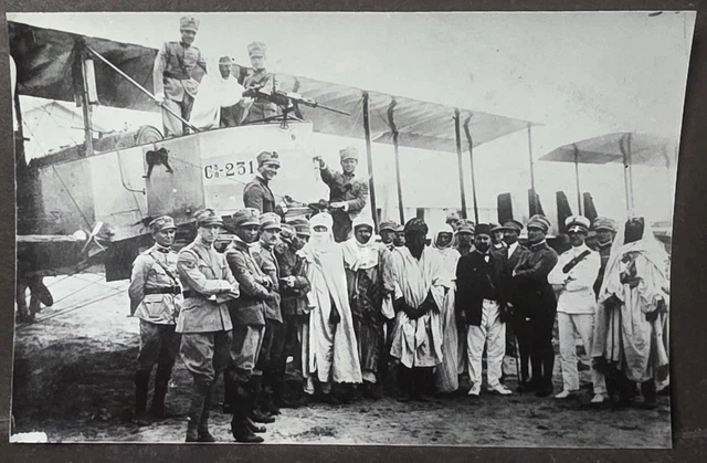 WW1 LIBYA - Italian Airmen & Arabs with Caprioni CA.3 Bombers photo 11 ...