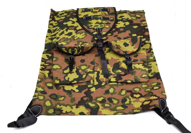 WW2 GERMAN ARMY Heer Mountain Troops Spring OAK Canvas Rucksack ...