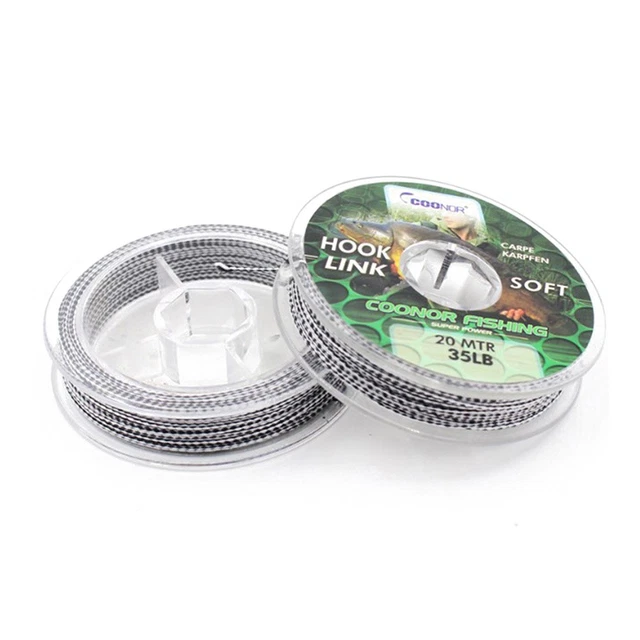 CARP FISHING LINE 20m Hook Line Camouflage Fishing Wire 35 Pounds $19. ...