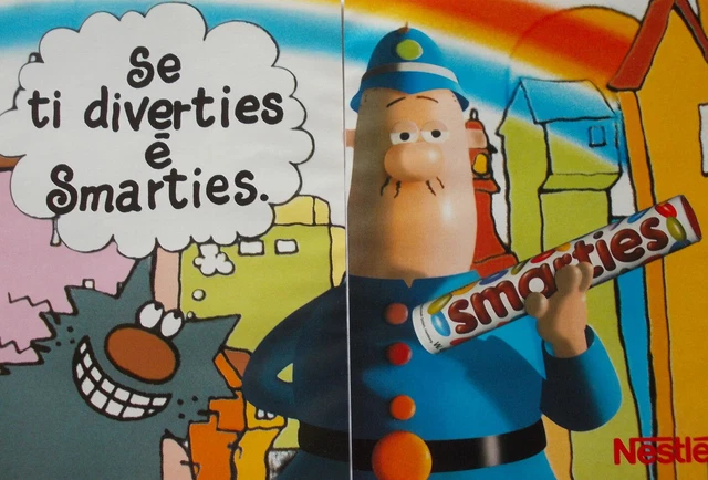 PUBBLICITÀ ADVERTISING WERBUNG Italian Clipping 1994 SMARTIES NESTLE ...