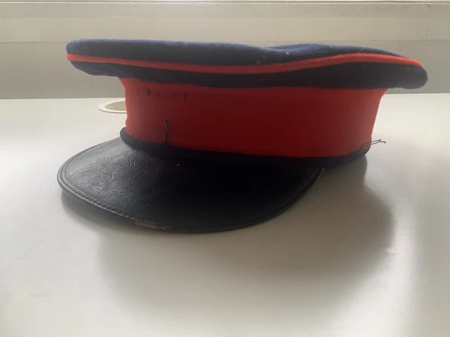 WW2 BRITISH ARMY Officer P1902 Blue Patrol Peaked Service Visor Cap ...