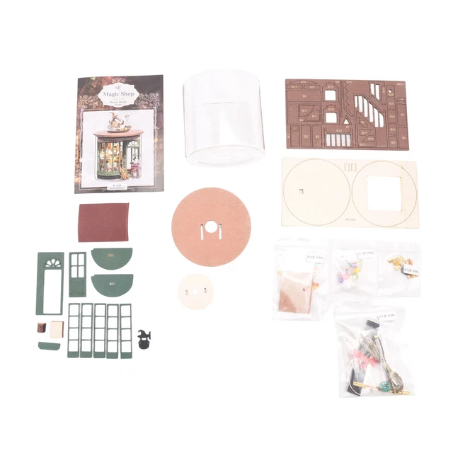 DIY BOOK NOOK Kits for Adults - Wooden - 3D Puzzle Miniature House Kit ...
