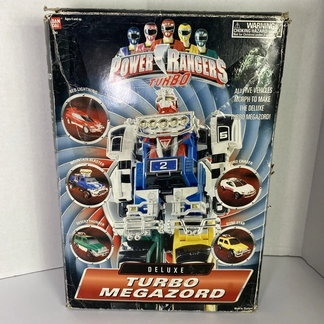 1997 BANDAI POWER Rangers Turbo Deluxe double morphing sauvetage ...
