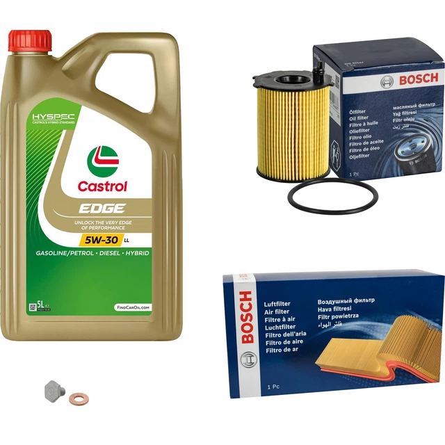 BOSCH INSPECTION SET 5 L castrol edge 5W-30 Ll pour Mini Clubman Cooper ...