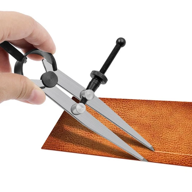 DIY LOCKABLE ADJUSTABLE Scriber Compass Spacing Gauge Steel Wing ...