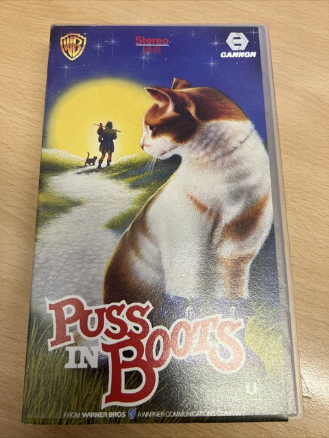 RARE 1987 PUSS In Boots VHS Christopher walken live action movie works ...