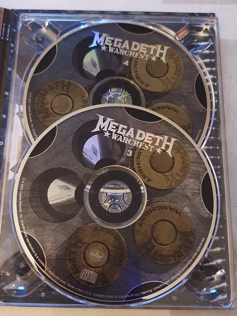 MEGADETH WARCHEST COFFRET box 4cd 1 dvd zone 2 + booklet complet EUR 100,00 - PicClick IT