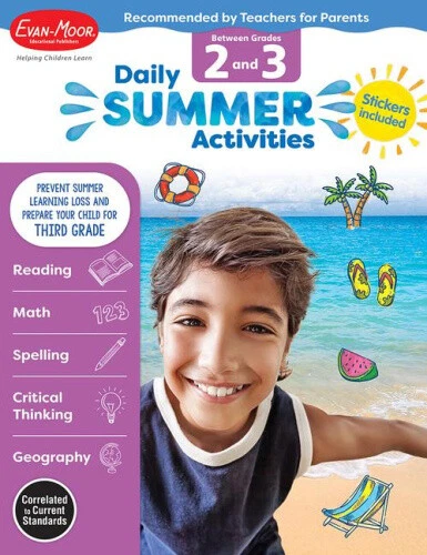 DAILY SUMMER ACTIVITIES: Moving from 2nd Grade to 3rd Grade, Grades 2-3 ...