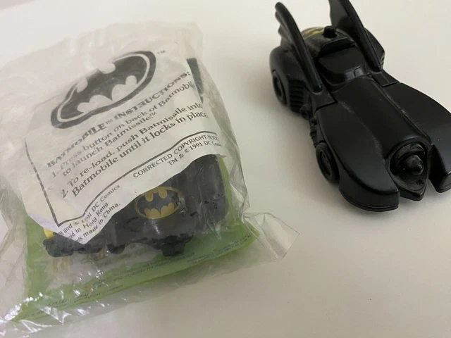 VINTAGE BATMOBILE HAPPY Meal Toys From McDonald’s [Vintage Batman 1990s ...