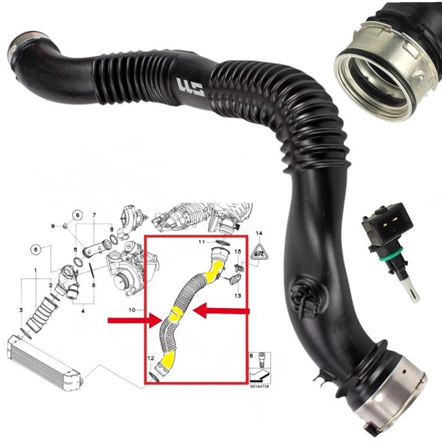 TUYAU D'ADMISSION LADELUFT Pour BMW Série 1 E81 E82 E87 Moteur ...