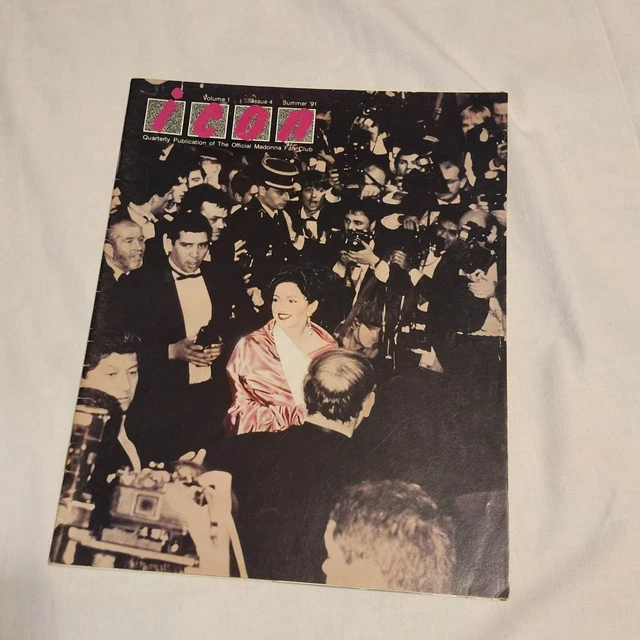 MADONNA ICON MAGAZINE Vol 1 Issue 4 1991 OFFICIAL FAN CLUB Truth Or D ...