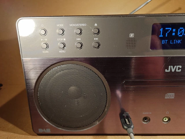 LECTEUR CD TOUT-EN-UN JVC RD-D90 système Hifi radio DAB Bluetooth USB pas de télécommande EUR 58 ...
