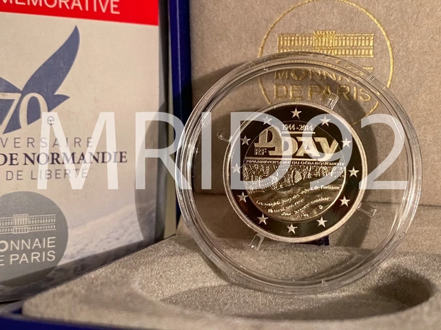 2 EURO D-DAY Proof FS BE PP France 70th Normandy Landings 1944/2014 ...
