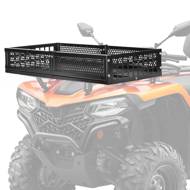 ATV FRONT RACK Gear Basket Storage Rack For Polaris Sportsman Yamaha ...