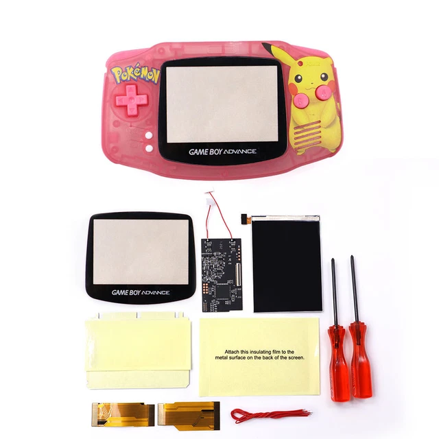 8 COLORS MOD IPS V2 Backlight Screen Set For Game Boy Advance GBA ...