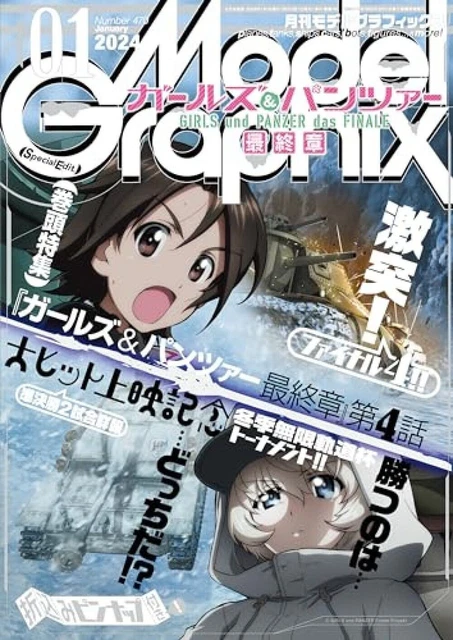 MODEL GRAPHIX JAN 2024 Magazine Japan Girls and Panzer Final Modelling Figure £27.72 - PicClick UK