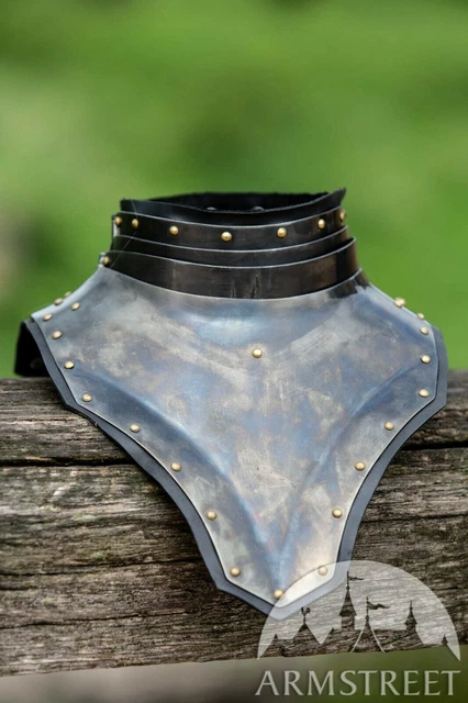 MEDIEVAL DARK GORGET Armor Star Spring Larp Reenactment Cosplay Costume £142.84 - PicClick UK