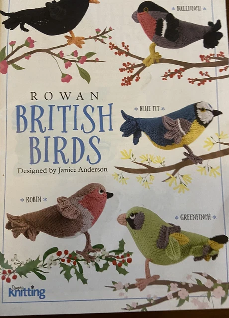 🧶ROWAN BRITISH BIRDS KNITTING PATTERN BOOKLET Spring Easter Robin ...