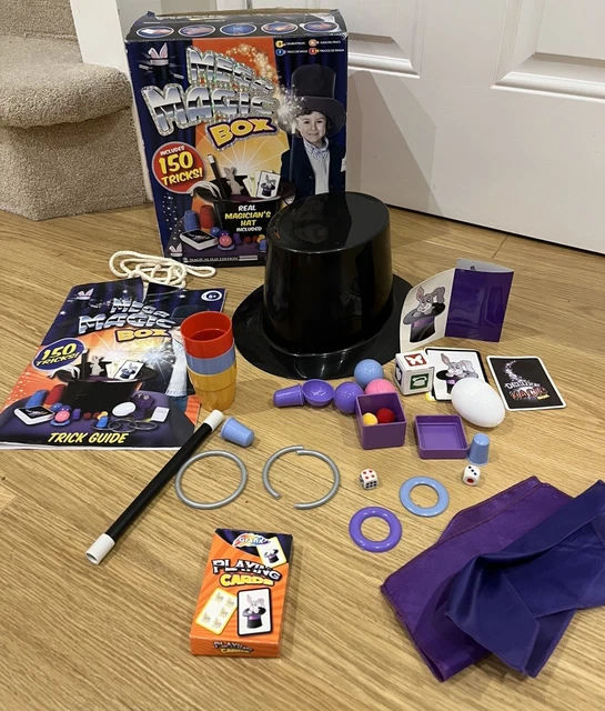 MEGA MAGIC BOX - Includes 150 Tricks - Real Magician's Hat Included!! £3.84 - PicClick UK